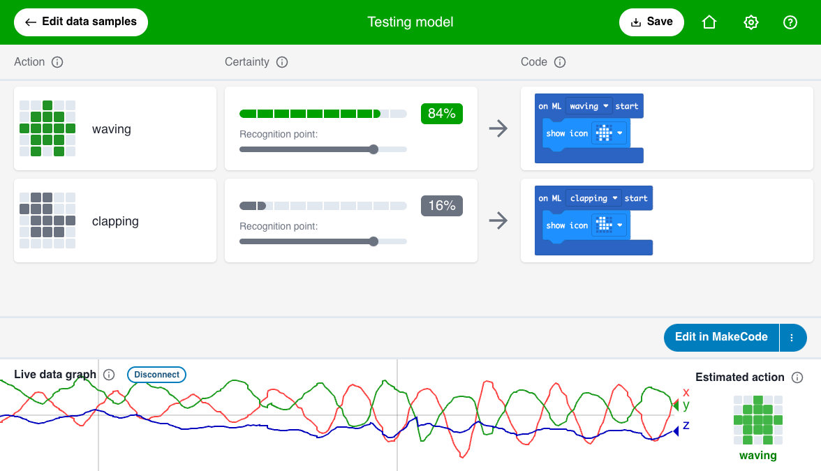 micro:bit machine learning tool